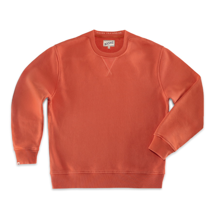 Rosso Back Yoke Sweatshirt Red | Men's Sweatshirt | &SONS