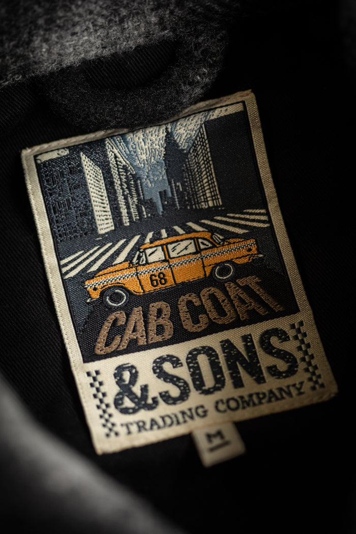 &SONS Cab Coat Grey Check