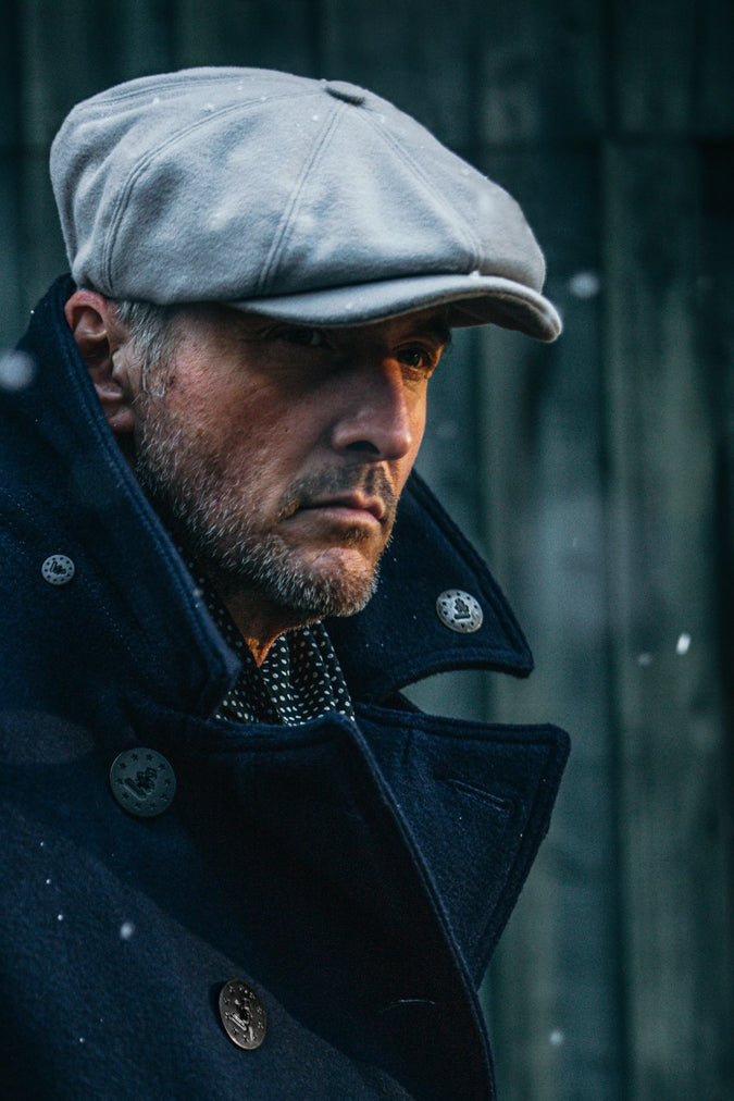 Jackson Traditional Baker Boy Hat - Light Grey – &SONS