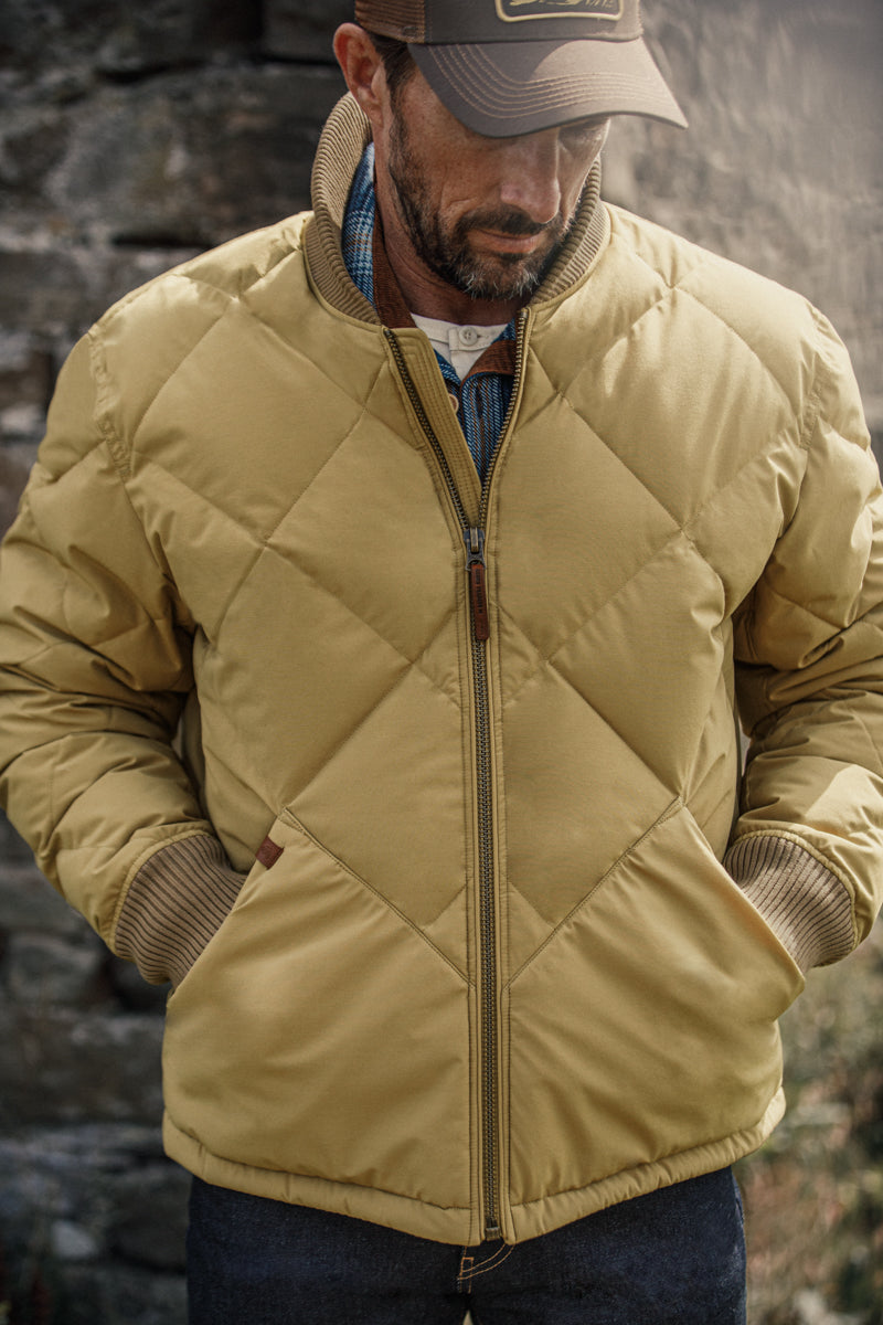Hawker Quilted Jacket Tan | Men's Quilted Jackets | &SONS