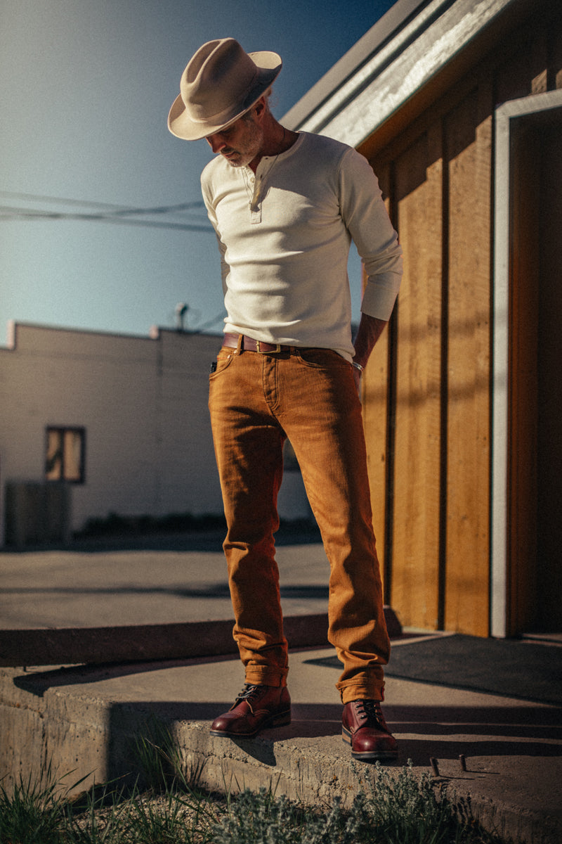 Brandon Overdyed Jeans Tan | Men's Coloured Jeans | &SONS