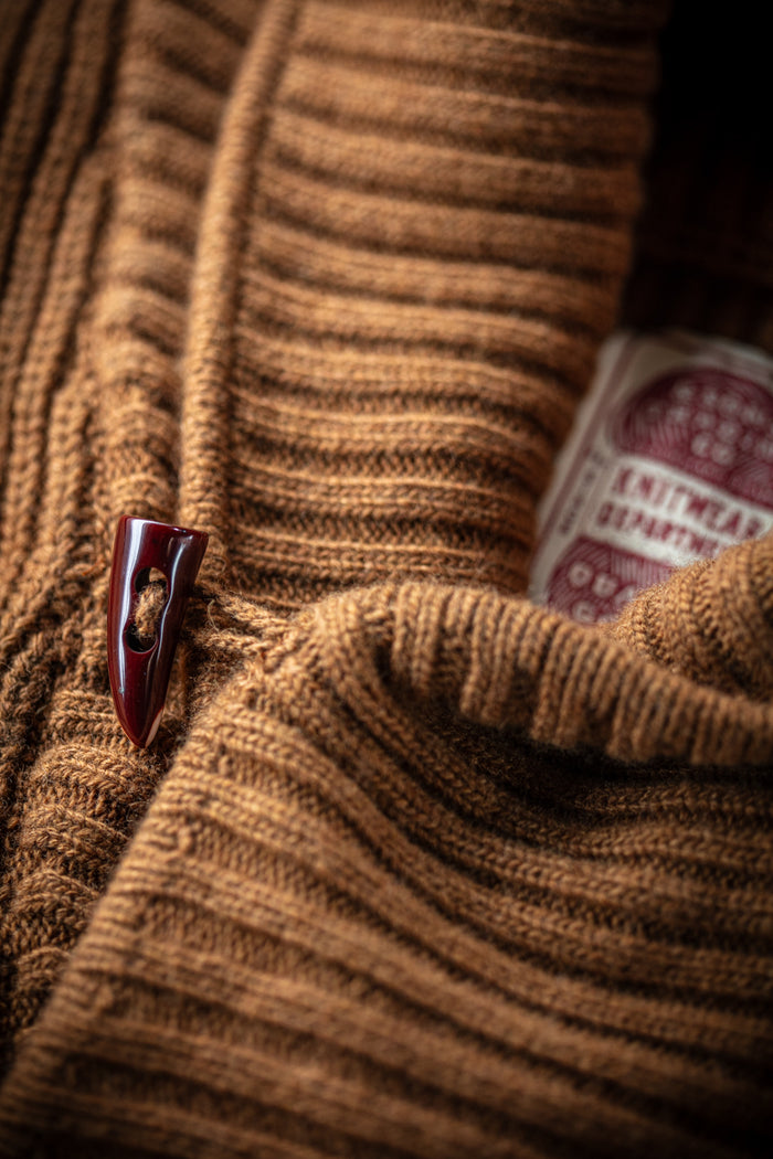 &SONS Port Shawl Collar Jumper Dune