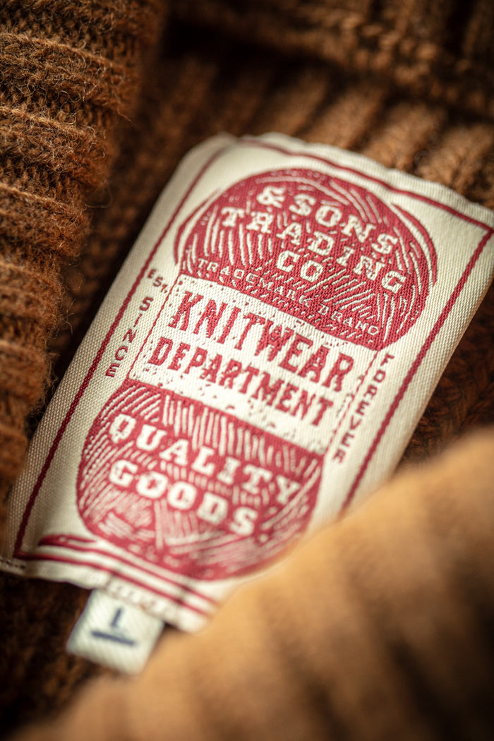 &SONS Port Shawl Collar Jumper Dune