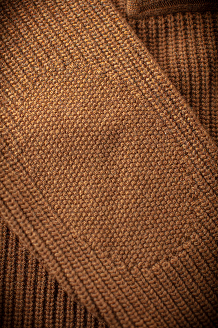 &SONS Port Shawl Collar Jumper Dune