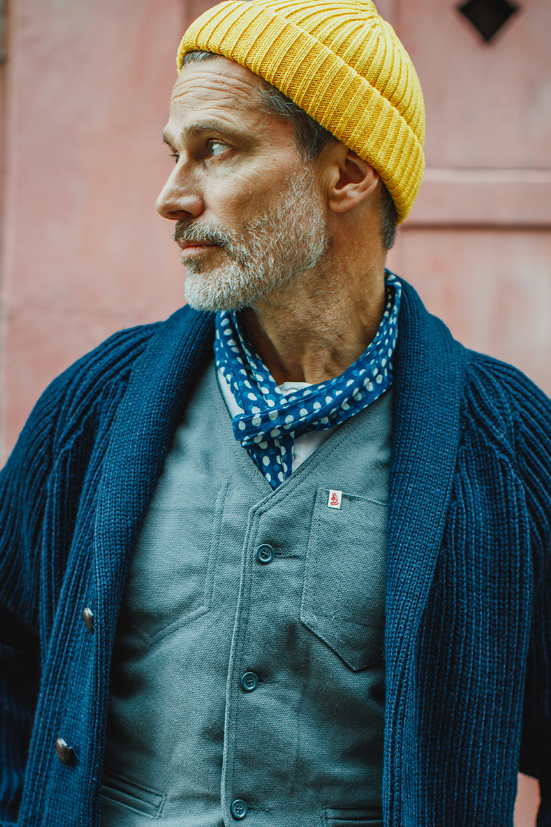 Blue Dot Japanese Style Scarf – &SONS